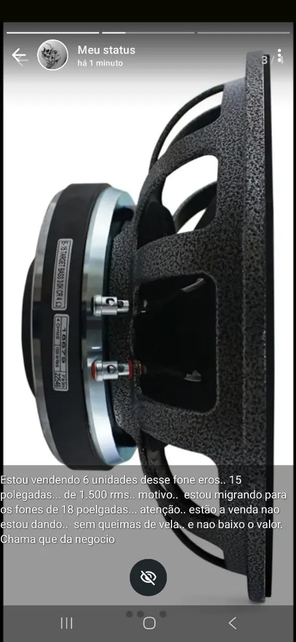 "eros de 6 polegadas" no Brasil