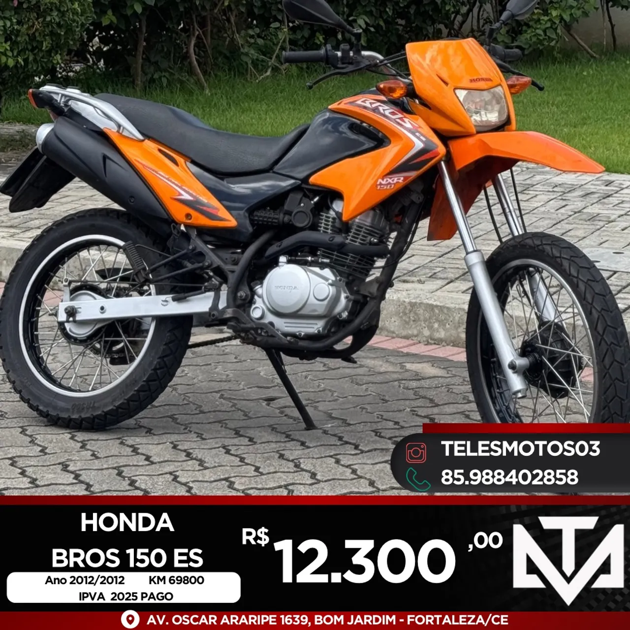 Motos Honda NXR 2012 no Brasil