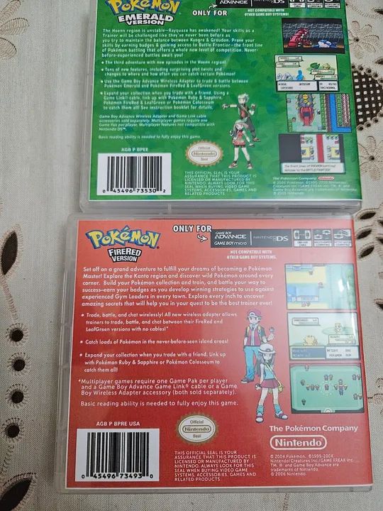 Pokémon FireRed e Emerald (Repro) - Jogos de Vídeo Game - Tijuca, Rio ...