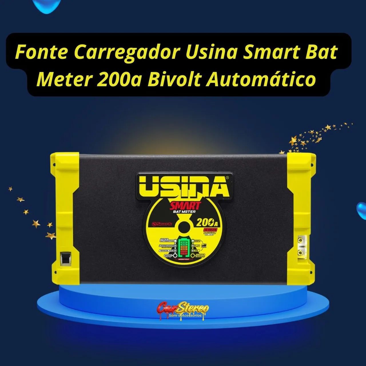 FONTE USINA 200 AMPRES SMART BAT METER - Aparelhos de Som - Setor Urias ...
