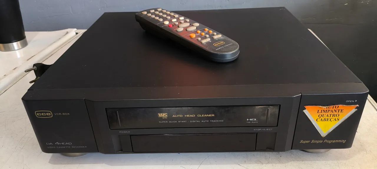 Vídeo Cassete VHS CCE - VRC 80X - DVD, Blu-Ray e Vídeo Cassete ...