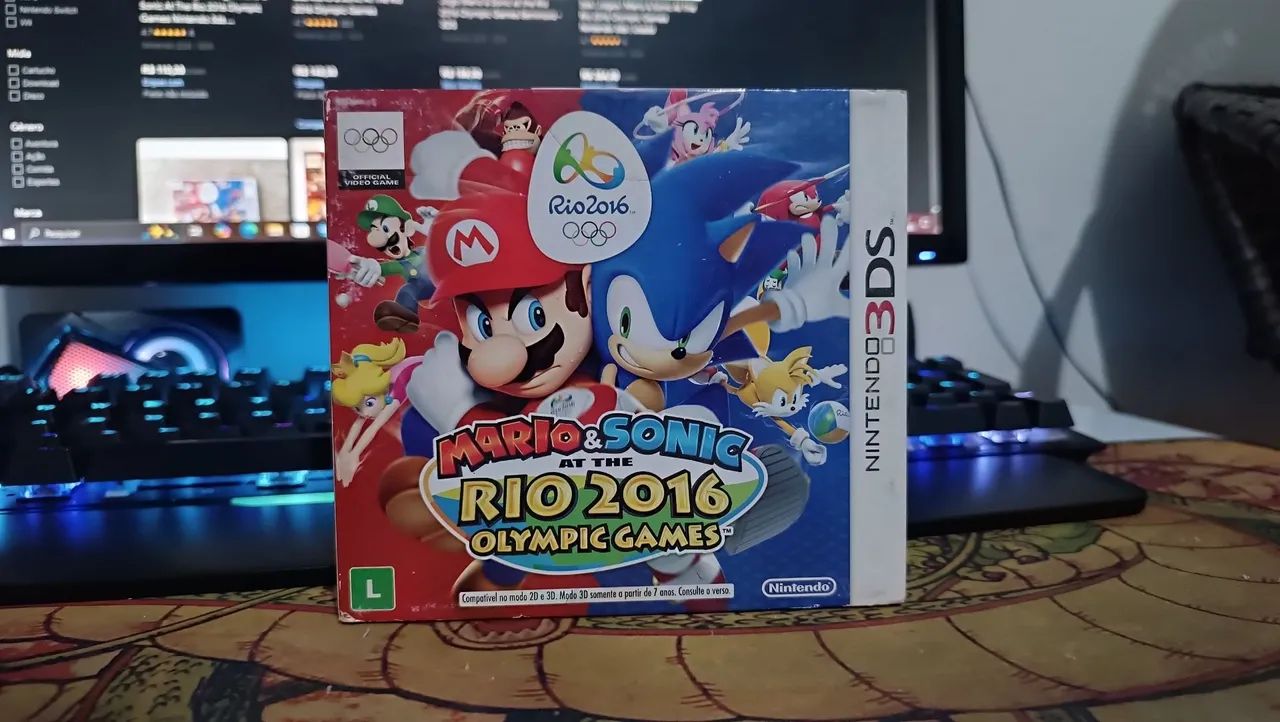 Jogo LACRADO Mario e Sonic Rio 2016 Nintendo 3DS - Jogos de Vídeo Game ...