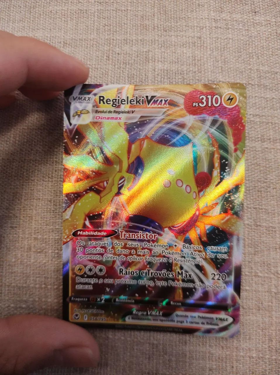 Regieleki VMAX - 058/195 - Pokémon TCG - Hobbies e coleções - Vila ...