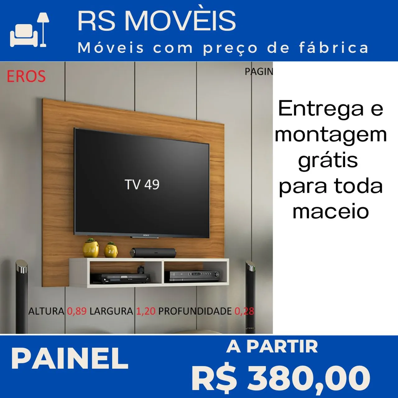 "painel 49 polegadas" no Brasil