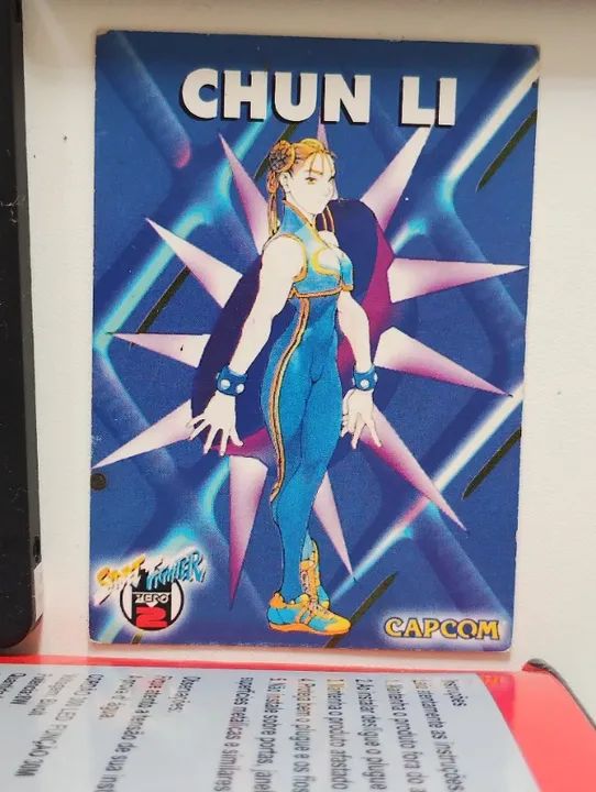 Chun-li Card Capcom super street Fighter 2 Anos 90 fliperamas ...