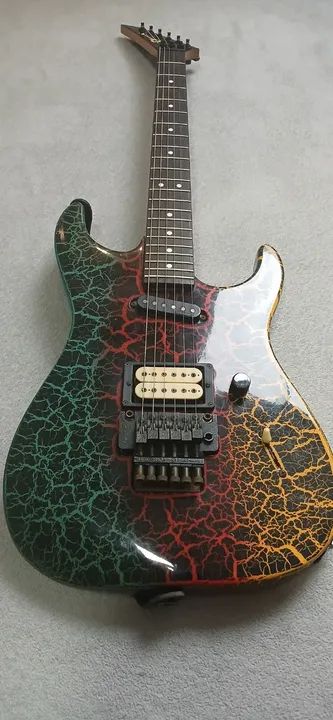Guitarra Charvel Jackson Model 6 HSS Rainbown Crackle de 1988 - Uma ...