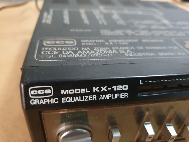 Carro antigo equalizador amplificador CCE original perfeito - Peças ...