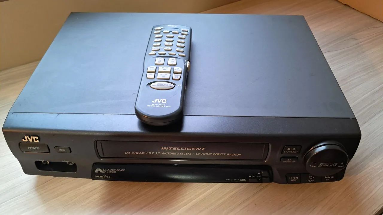 Vídeo cassete JVC Hr-j436M 4 cabeças - DVD, Blu-Ray e Vídeo Cassete ...