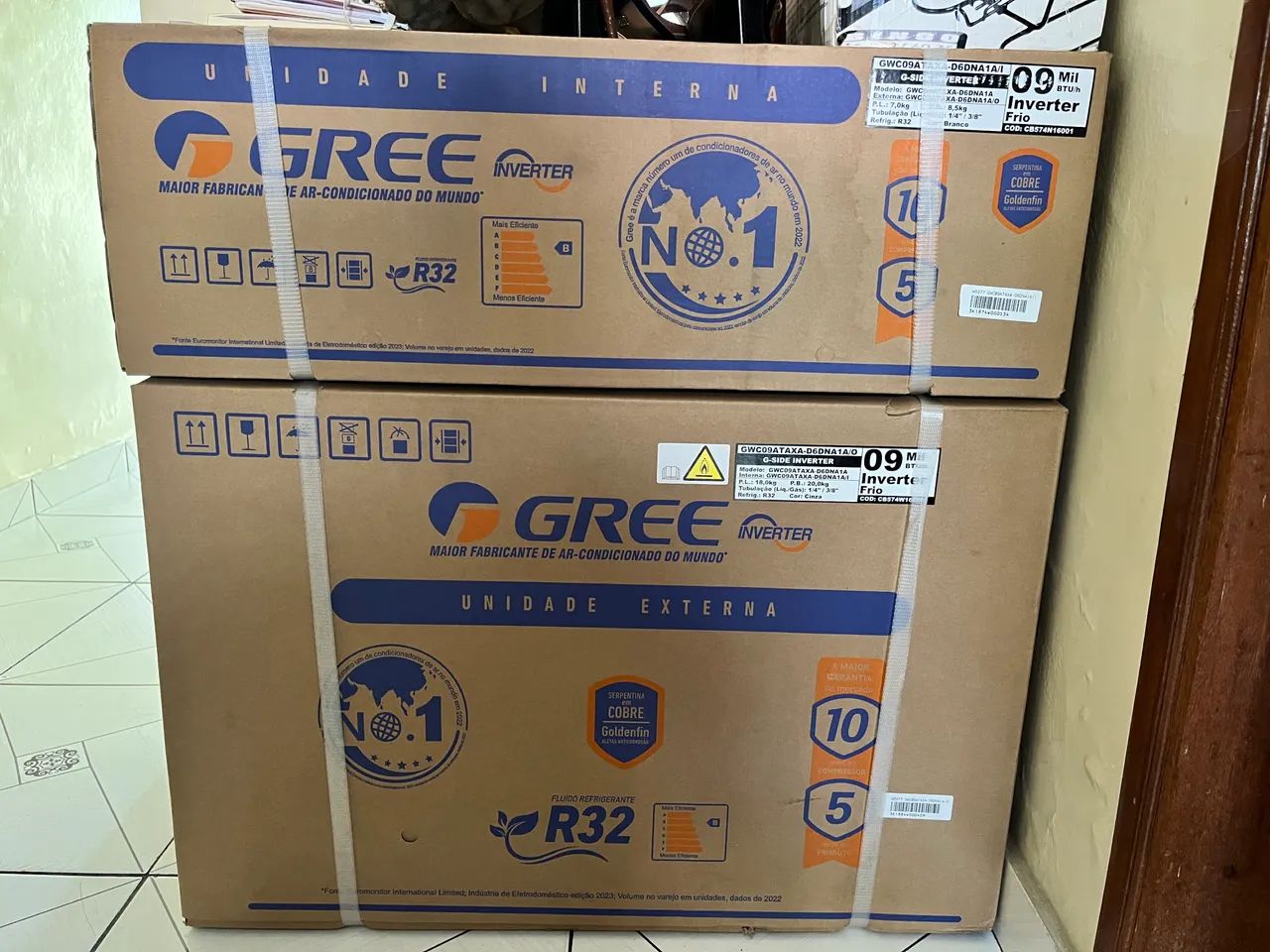 -CONDICIONADO GREE INVERTER 9.000 BTUs - NA CAIXA - Ar-condicionados ...