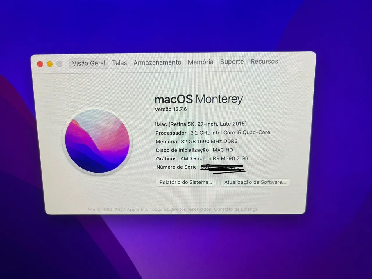 iMac 2015 tela 27 polegadas Retina 5K - Computadores e Desktops - Bairro Alto, Curitiba ...