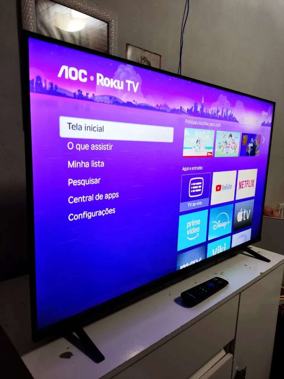 TV Smart Roku 43 polegadas com controle original impecável Novinha ...