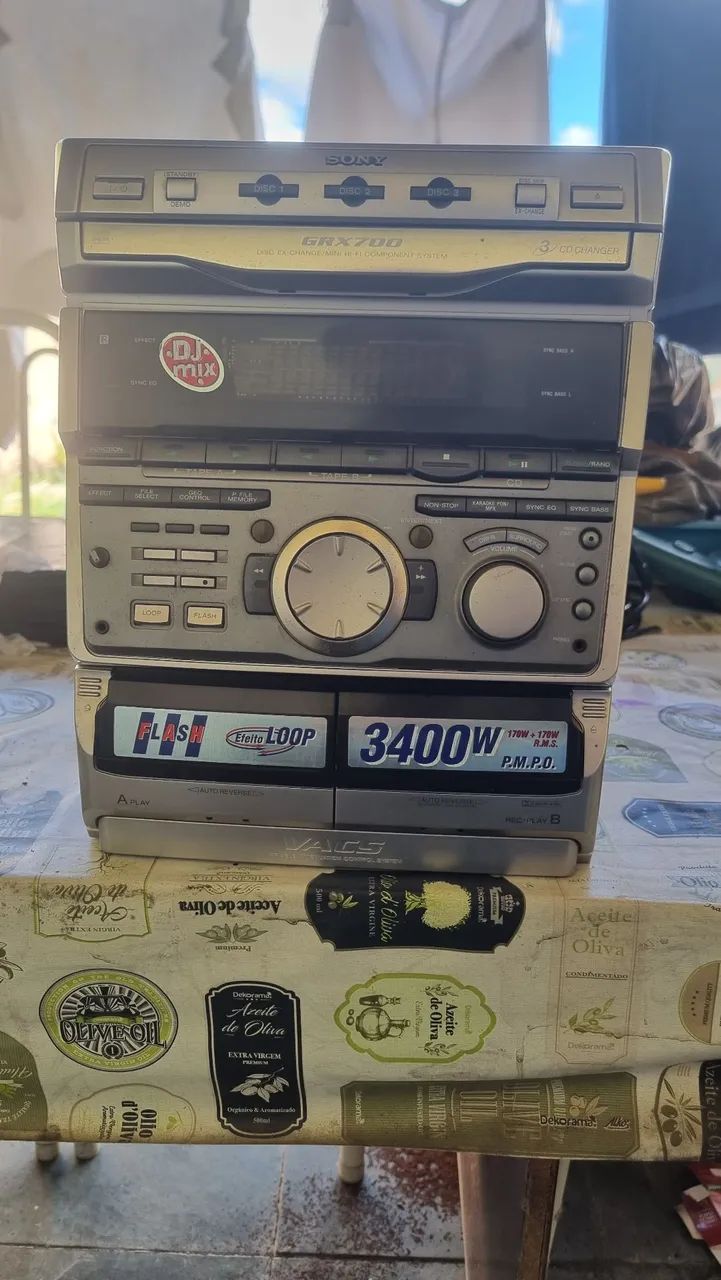Mini System Sony GRX700 - 3400W manutençao!!!!! - Aparelhos de Som ...