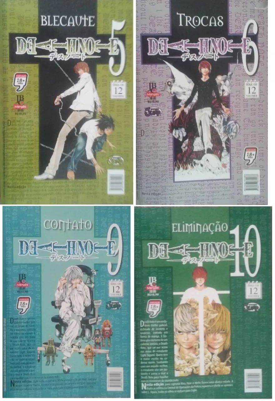 Mangás: Death Note; Card Captor Sakura; Code Geass; Pandora Hearts ...