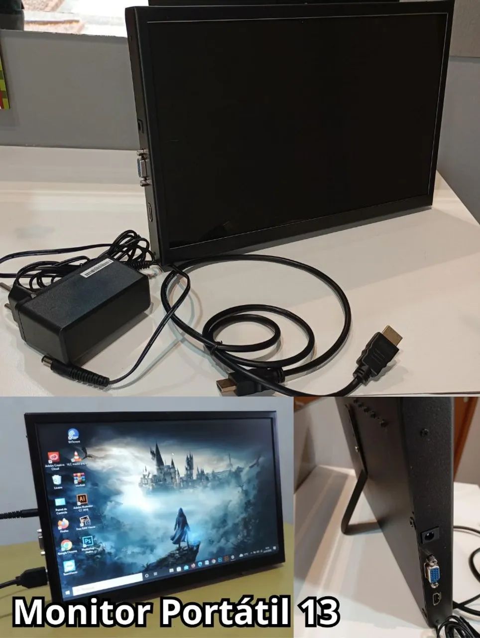 Monitor Portátil Led 13 polegadas - Segunda Tela - Monitores - São José ...