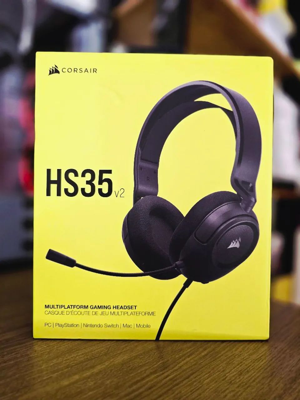 Headset Gamer Corsair HS35 V2 - Drivers 50mm - Multiplataforma - Fones ...