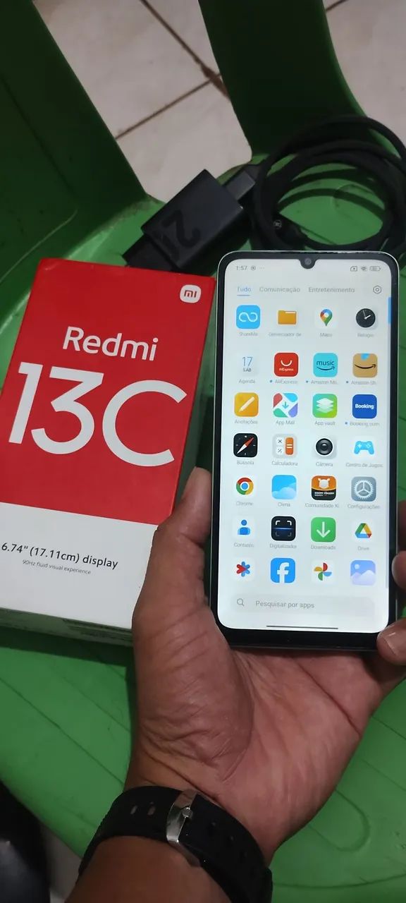Celular Redmi 13C novo conservado 256GB de memória 12 de RAM ...