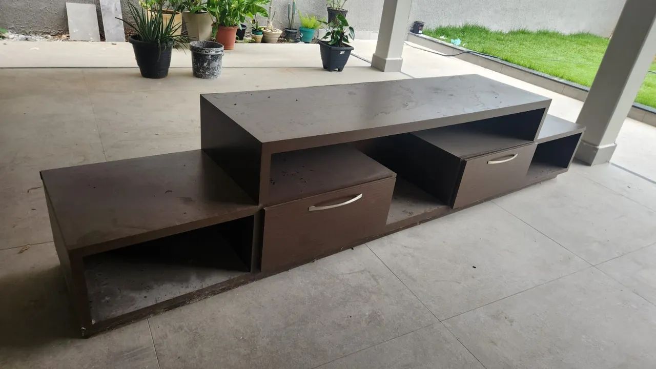 MÓVEL TIPO RACK PARA SALA EM PERFEITO ESTADO DE CONSERVAÇÃO - Racks e ...