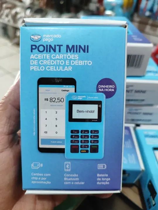 Máquina de Cartão Point Mini D175 NFC - Conexão Bluetooth, Pronta para ...
