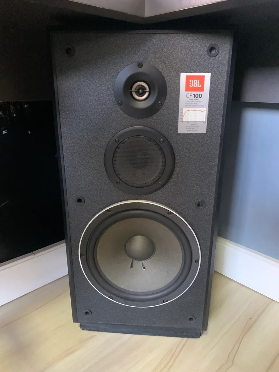 Par de Caixas de Som JBL CF-100 - Originais 3 vias - Conservadíssimas - Aparelhos de Som ...
