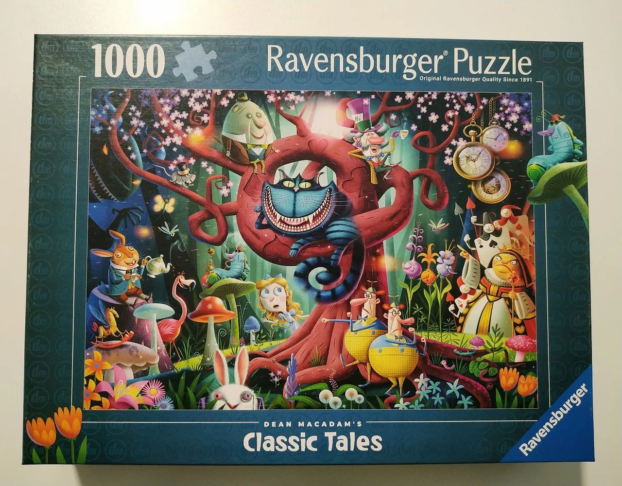 Quebra-cabeça Ravensburger 1000 peças - Alice no País das Maravilhas ...