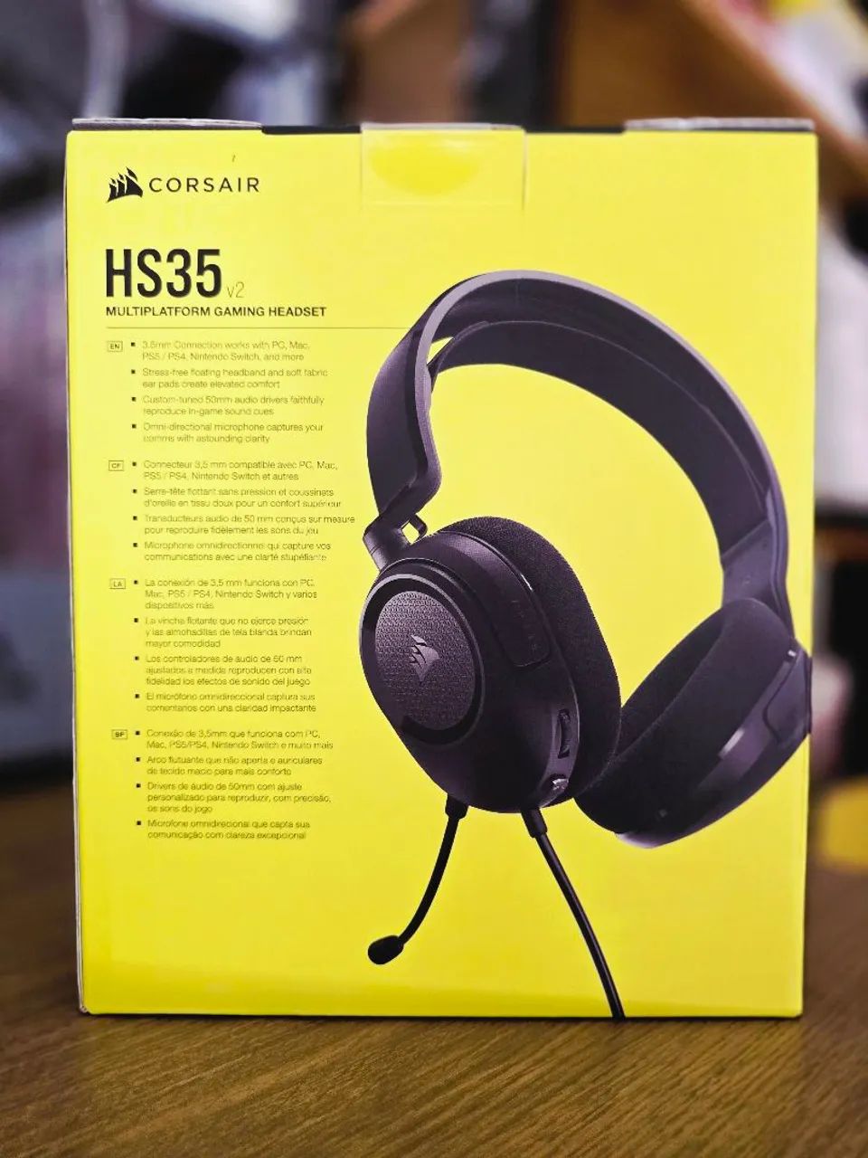 Headset Gamer Corsair HS35 V2 - Drivers 50mm - Multiplataforma - Fones ...