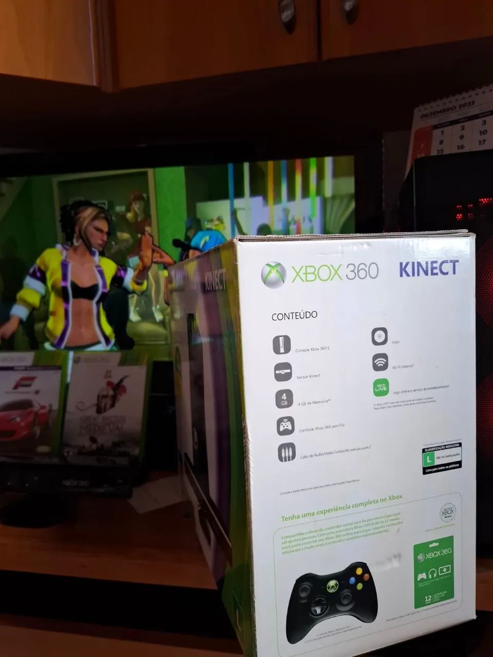 Xbox 360 Original 110V Completo na Caixa Excelente Estado - Consoles de ...