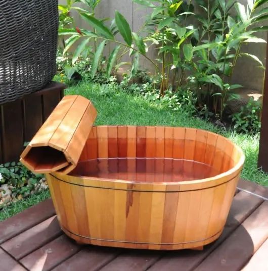 Ofurô de Madeira - Com Hidro e Aquecedor - Área Externa - Recanto dos ...