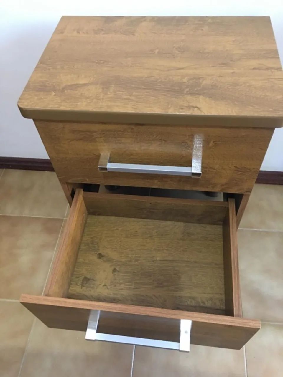 Criado cronus 2 gavetas E corrediça telescópica D'DORO - pés inclusos ...