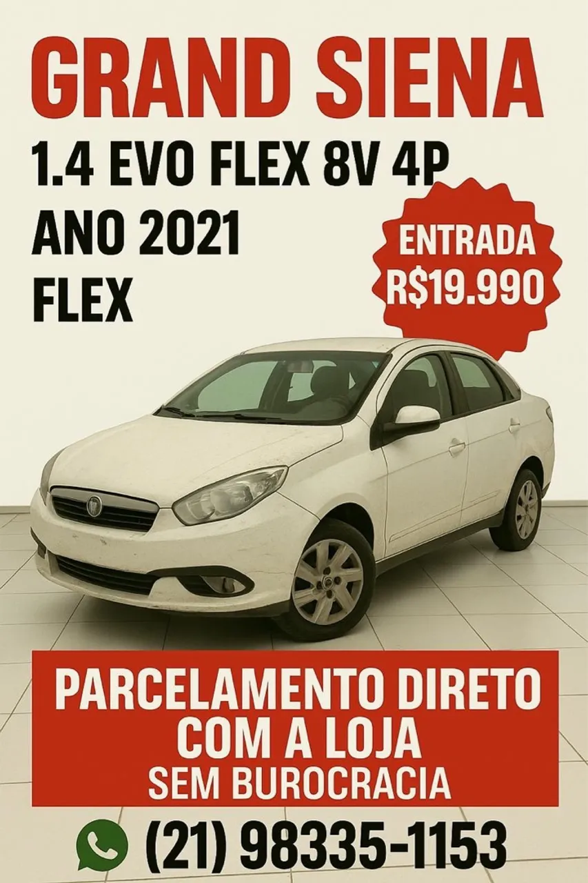 FIAT SIENA 2021 Usados e Novos no Rio de Janeiro e região, RJ
