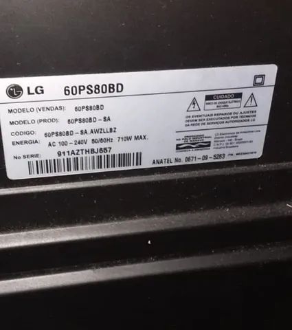 "tv de plasma 60 polegadas" no Brasil