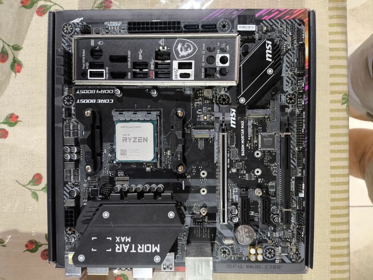 Placa mãe B450m Msi Mortar. Aceito Cartão - Peças de Hardware ...