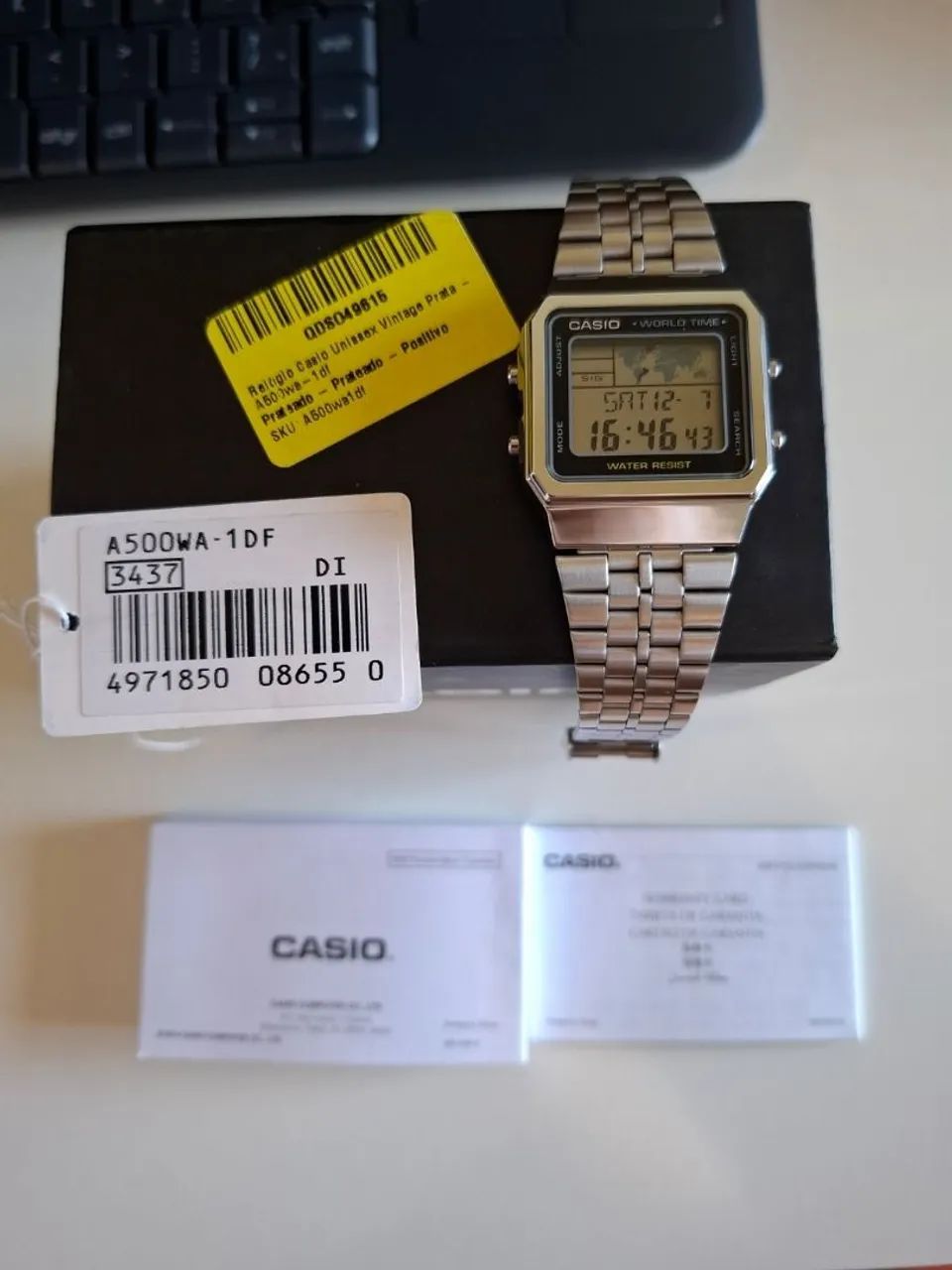 Relógio Casio Hora Mundial A500 World Time - Acessórios - Sobradinho ...