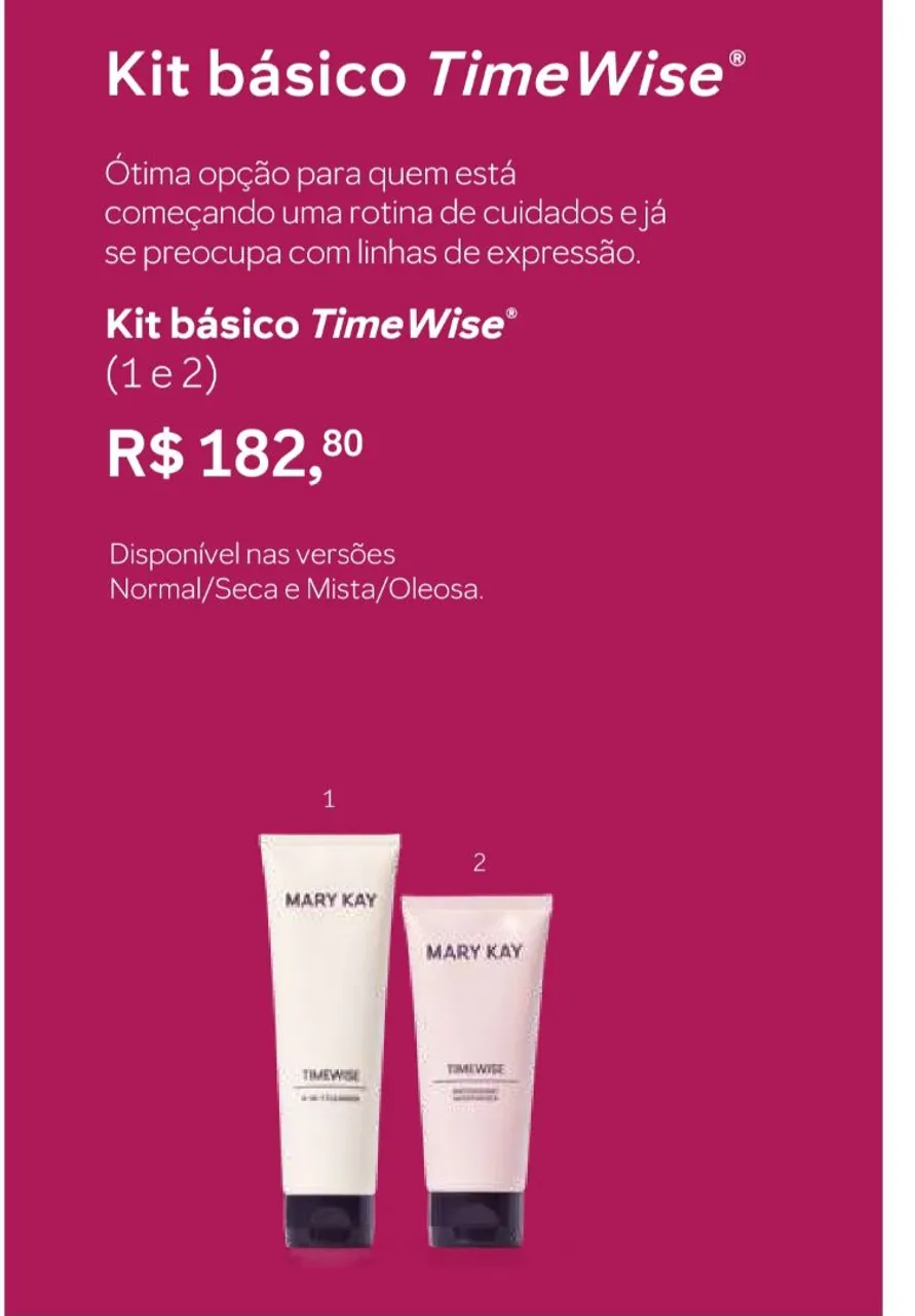 "linha timewise mary kay" no Brasil