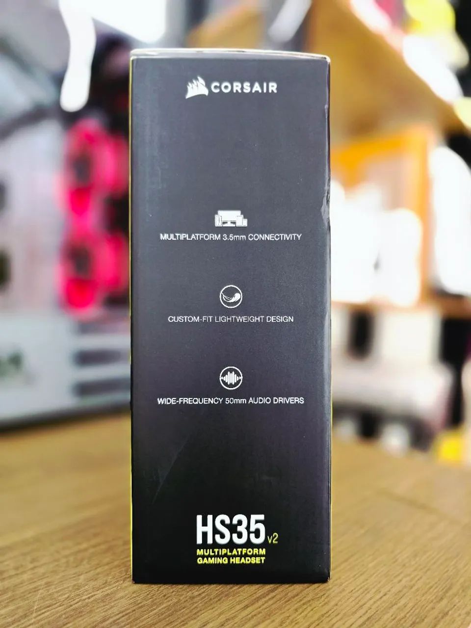 Headset Gamer Corsair HS35 V2 - Drivers 50mm - Multiplataforma - Fones ...