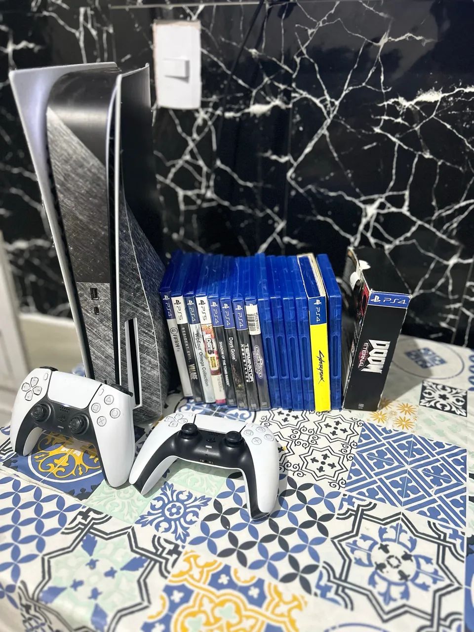 PS5 mídia física 2 controles + 15 jogos - Consoles de Vídeo Game ...