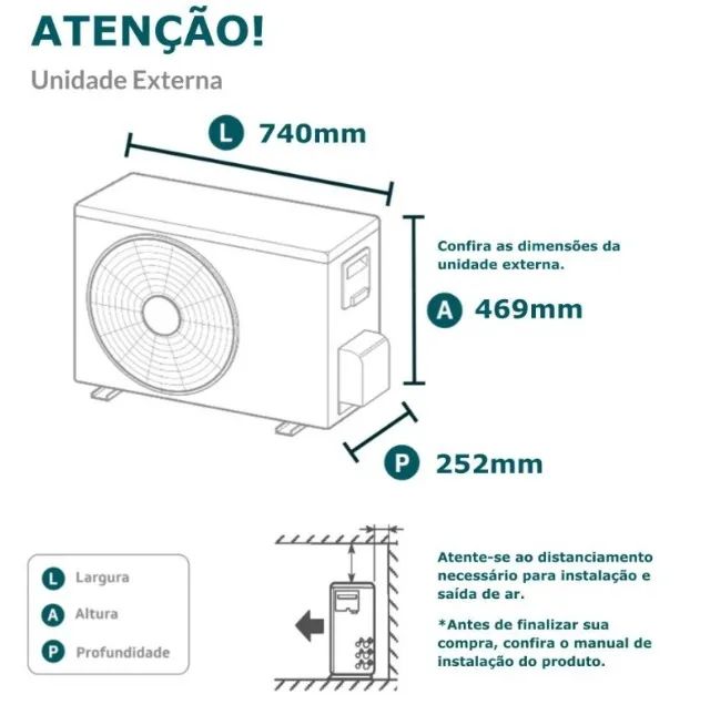 Ar-Condicionado Split Inverter Midea 9.000 BTUs R-32 Só Frio 220V - Ar ...