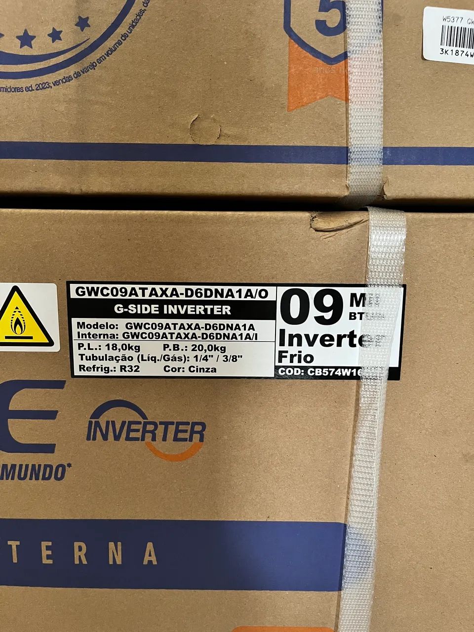 -CONDICIONADO GREE INVERTER 9.000 BTUs - NA CAIXA - Ar-condicionados ...