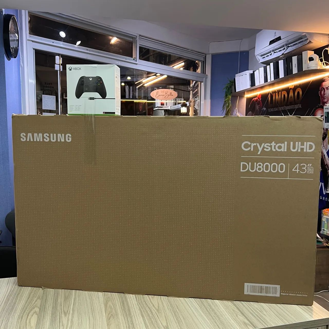 Loja física - TV Samsung Tudo em um GAME BOX 2024 c/ controle solar ...