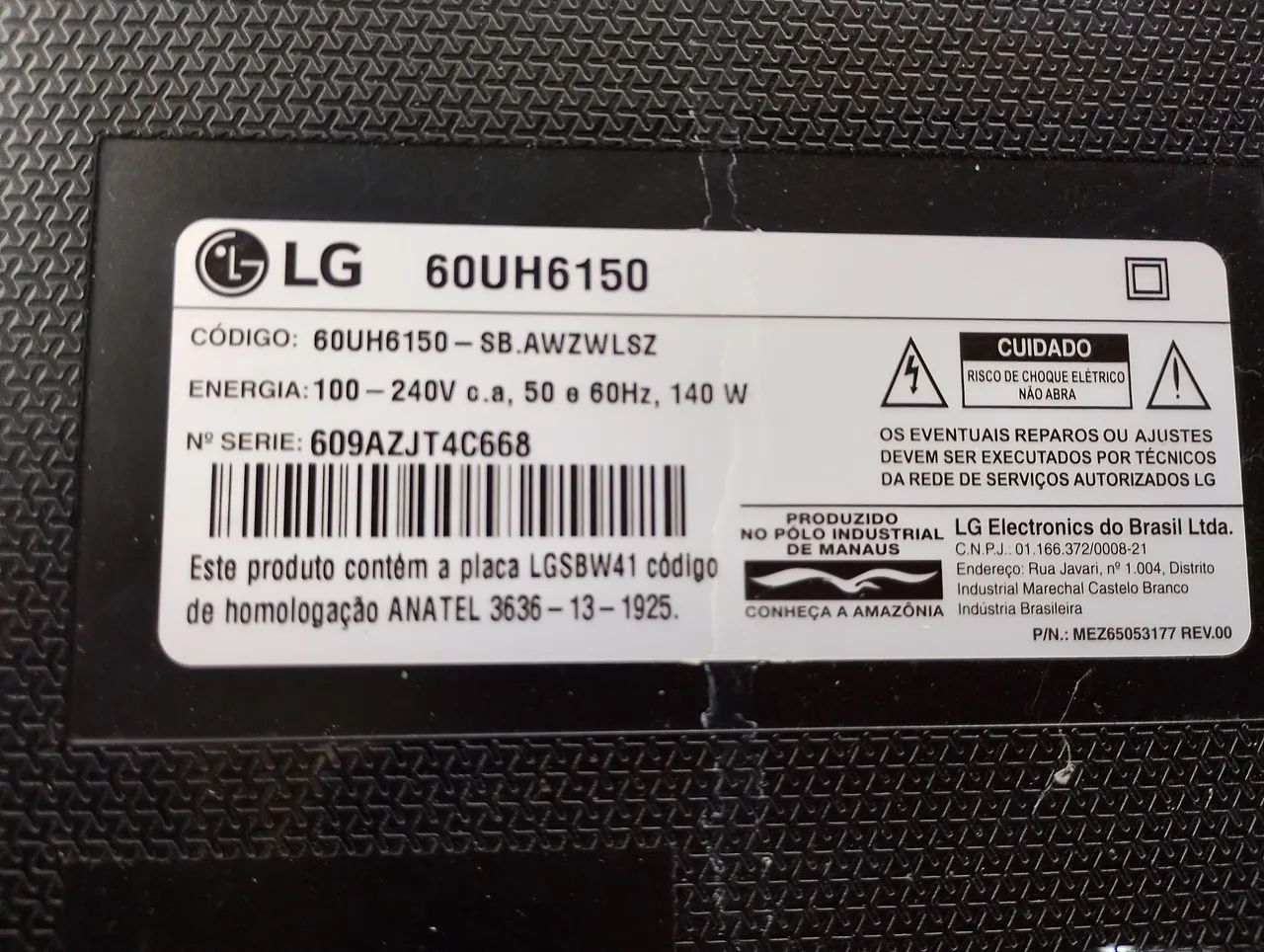 TV Samsung 60 polegadas SMART 4 K wi-fi com defeito - TVs - Piedade ...