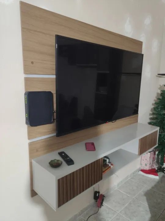 Rack para TV com Painel - Novo - Racks e Painéis - Jardim Cidade ...