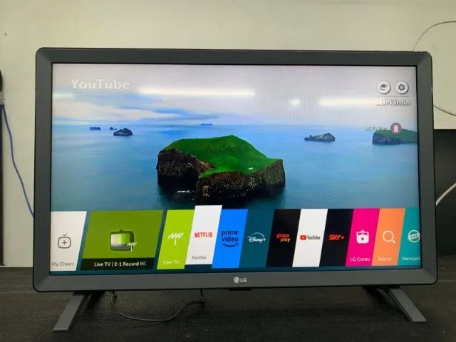 Monitor tv LG 24 polegadas Smart, funcionado com cabo, controle e base. - TVs - Centro, Belo ...