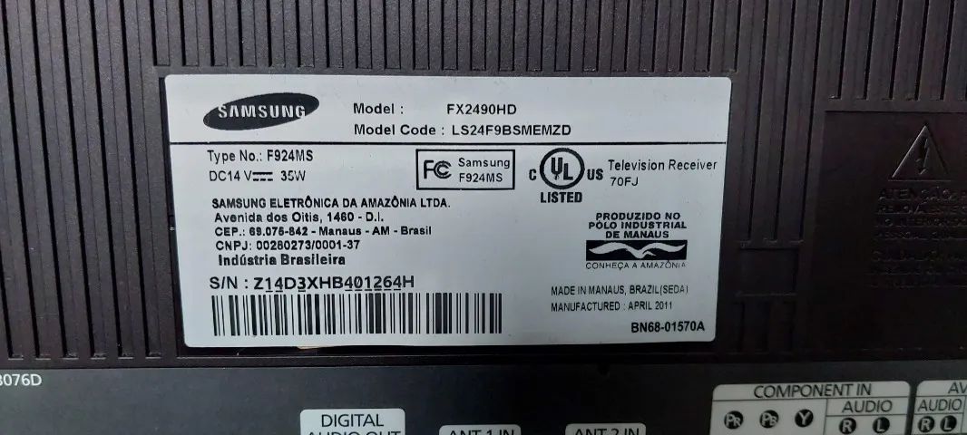 TV e monitor Samsung 24 pol (defeito) - TVs - Pina, Recife 1468453239 | OLX