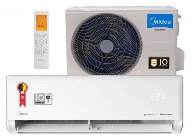 Ar-Condicionado Split Inverter Midea 9.000 BTUs R-32 Só Frio 220V - Ar ...