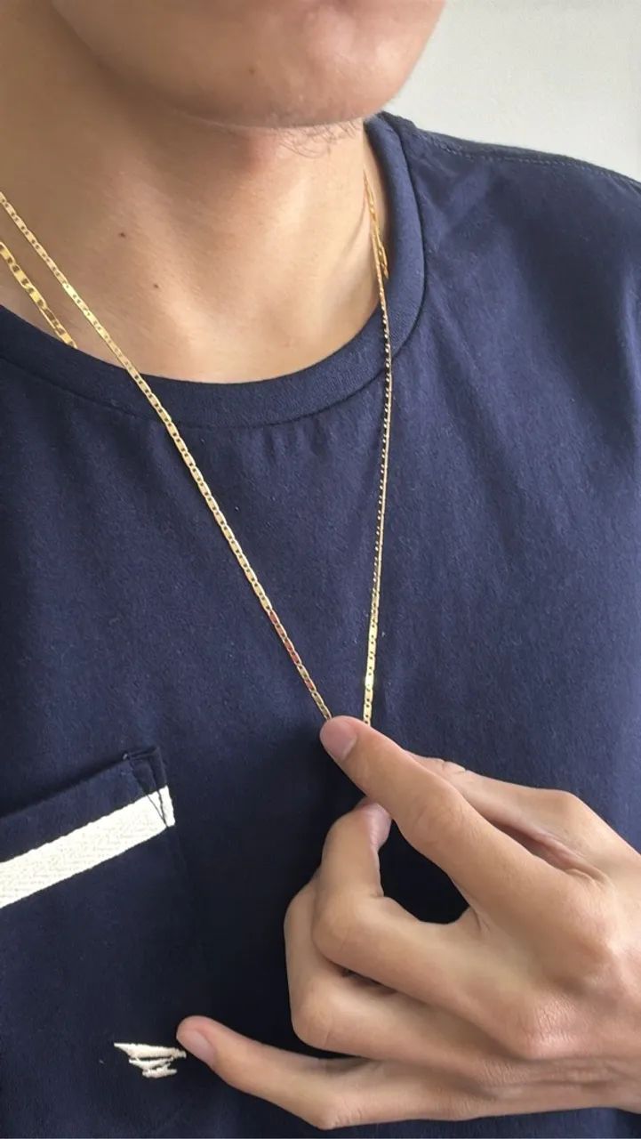 Corrente de ouro 18k 4.76g nova garantia eterna certificado garantia loja fisica - Acessórios ...