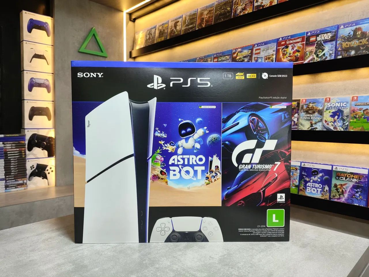 PlayStation 5 Novo Slim + 2 Jogos Astro Bot e Gran Turismo 7 - Consoles ...