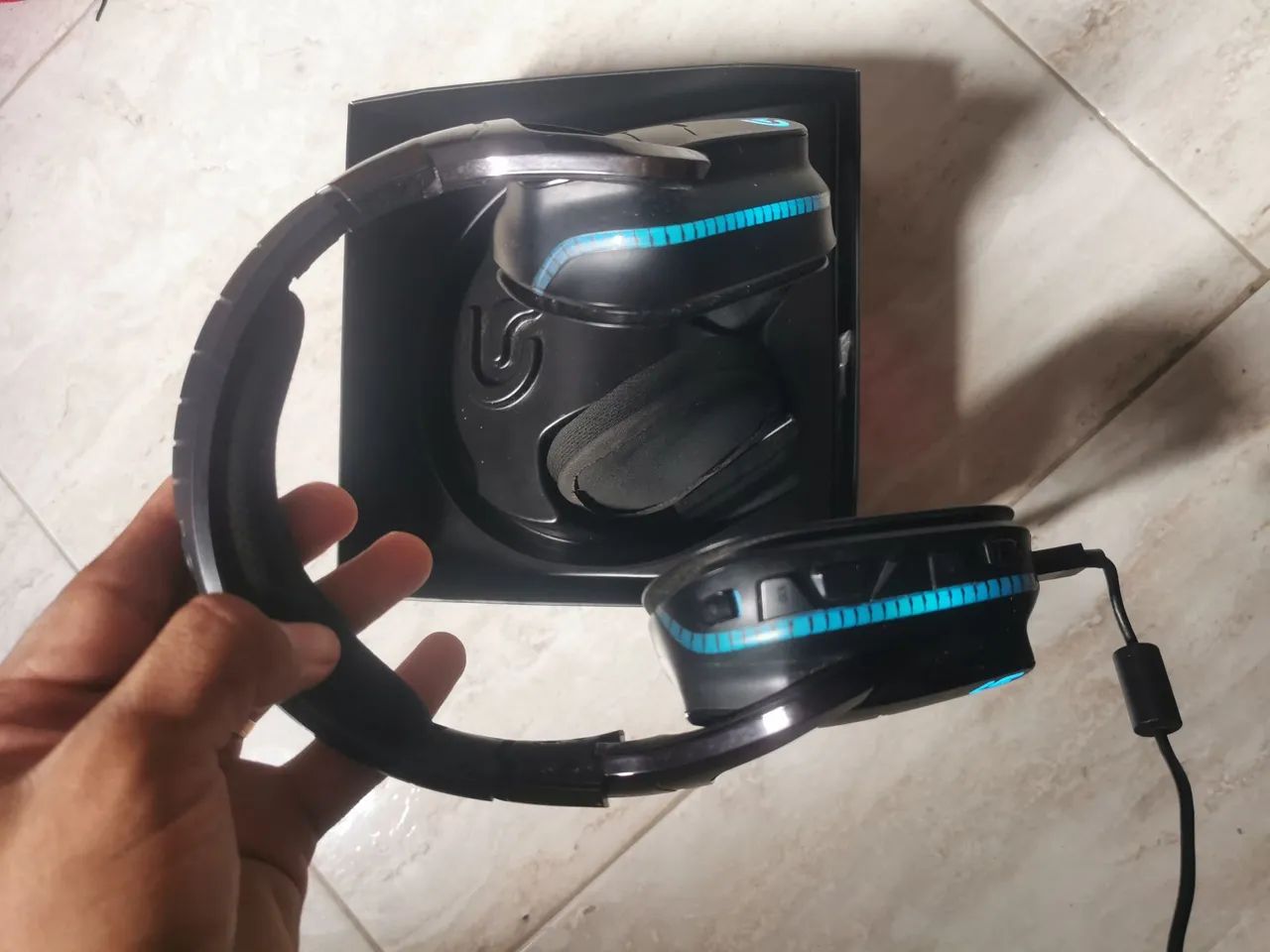 Headset Gamer Sem Fio Logitech G933 Artemis Spectrum 7.1 - Fones de ...