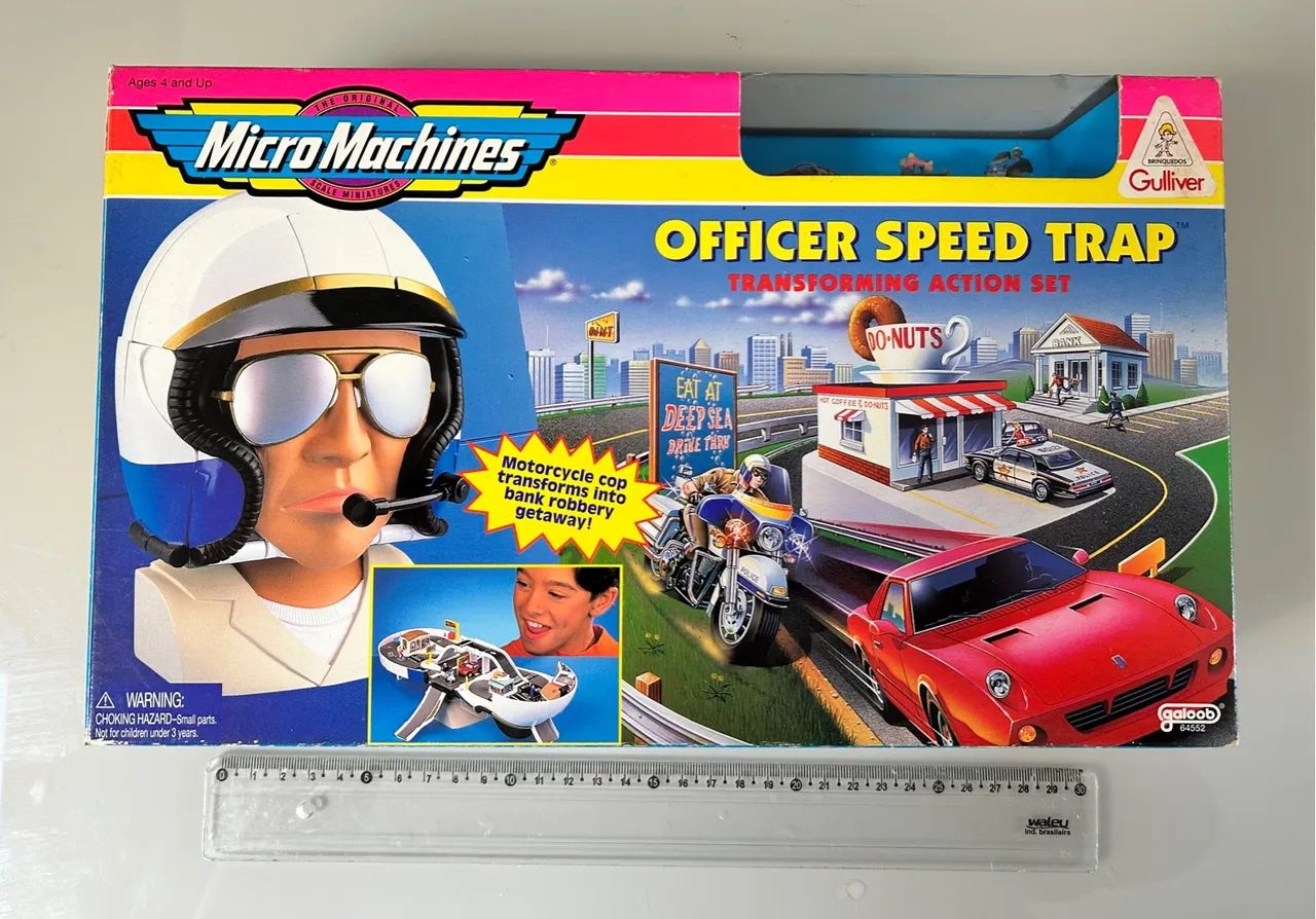 Micro Machines Officer Speed Trap - Colecionável - Gulliver Anos 80 ...