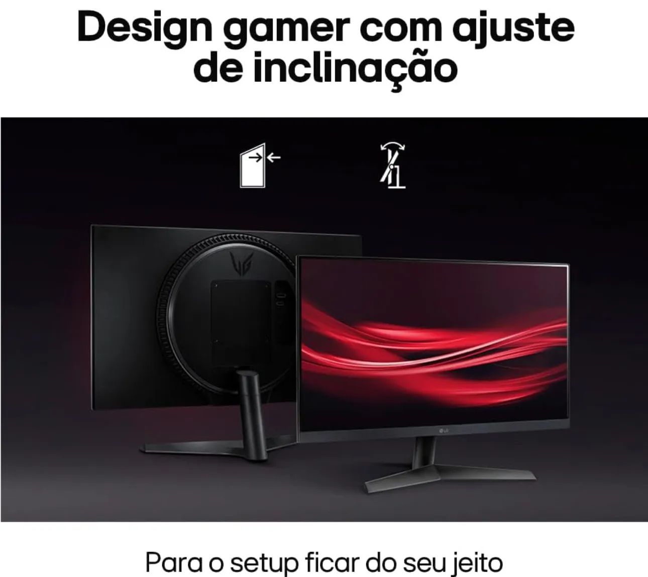 Monitor Gamer LG UltraGear 24 polegadas 144Hz IPS 1ms FreeSync Premium ...