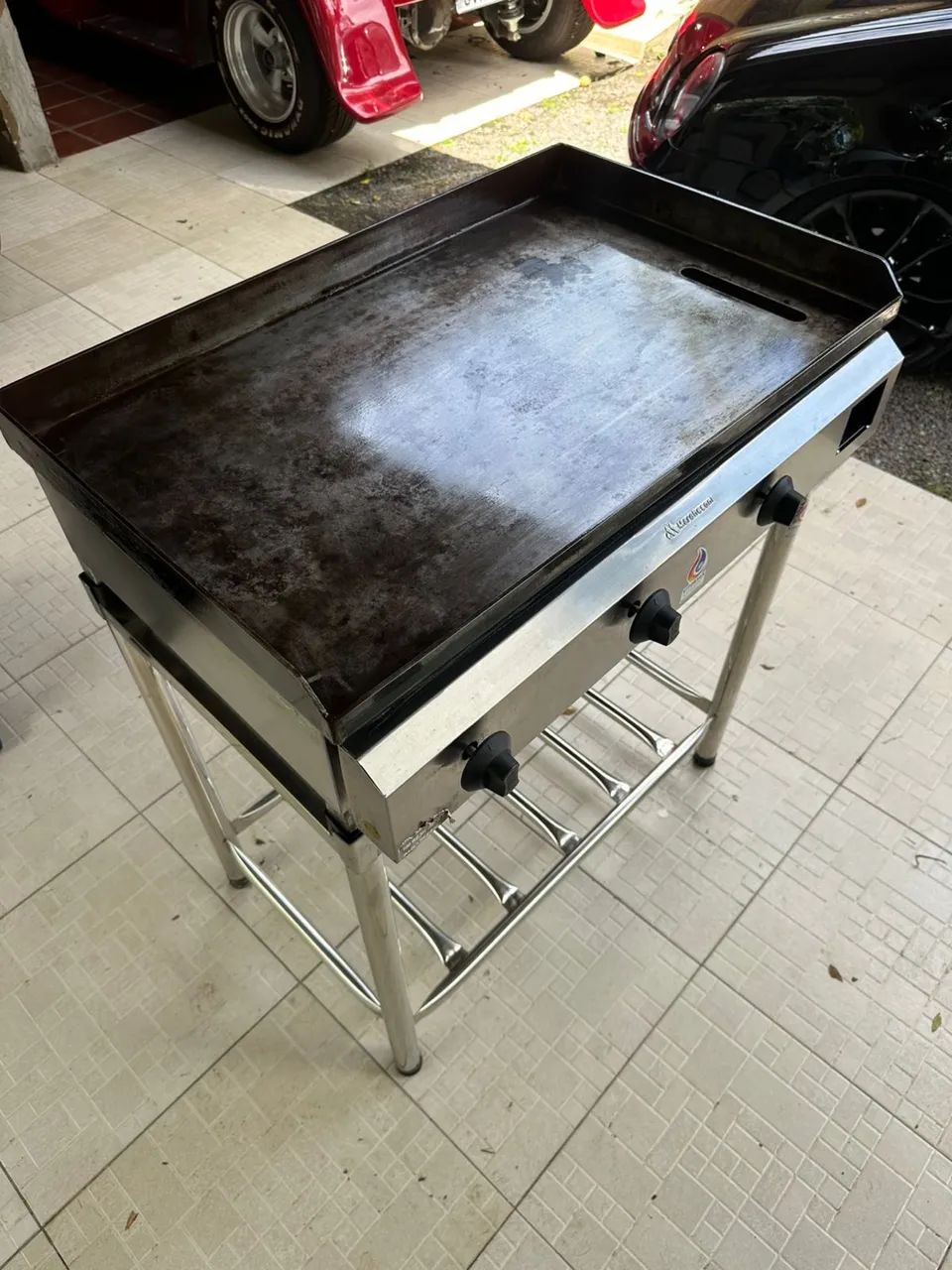 Chapa marchesoni 80cm + bancada em inox - Gastronomia e Hotelaria ...