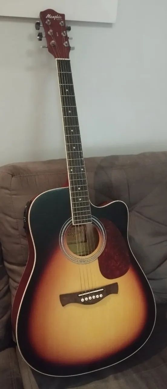 Violão Aço Memphis Tagima Elétrico Folk Md18 - Dsbs 03 - Instrumentos ...